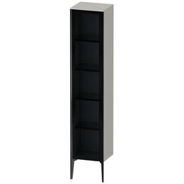 Duravit XViu Hochschrank XV1375LB207 40x36x177cm, Glast&uuml;r, schwarz matt, T&uuml;r links, betongrau matt