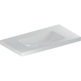 Geberit iCon light Waschtisch 501840007 90x48cm, ohne Hahnloch, ohne &Uuml;berlauf, mit Ablagefl&auml;che, wei&szlig;