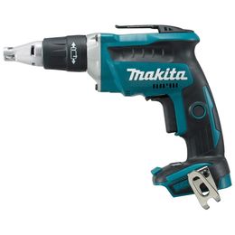 Makita Akku-Schnellbauschrauber "DFS 452 Z", B:7,9cm H:25,9cm L:25,4cm, blau, Schrauber, mit leuchtstarker LED, ohne Akku und Ladeger&auml;t