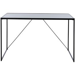 Schreibtisch Jahnke, B:120cm H:73cm T:60cm, schwarz, Kinderzimmer, Tische, "GLAM DESK", Sicherheitsglas