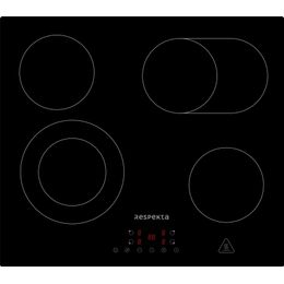 respekta Elektro-Kochfeld "KM 5500-28", B:59cm H:5cm T:52cm, schwarz, Kochfelder
