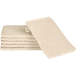 Waschhandschuh Ross, B:16cm L:22cm, beige, Frottier, Handt&uuml;cher, "Sensual Skin", mit Aloe-Vera-&Ouml;l veredelt