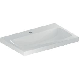Geberit iCon light Waschtisch 501835005 70x48cm, Hahnloch mittig, ohne &Uuml;berlauf, wei&szlig;