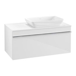 Villeroy & Boch Villeroy und Boch Venticello Waschtisch-Unterschrank A94801DH 95,7 x 43,6 x 50,2 cm, Waschtisch rechts, Griff Chrom, Glossy White