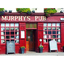 papermoon Fototapete "Murphy ́s Pub Dingle Bay", B/L: 5m x 2,8m, Bahnen: 10 Stk., bunt, Tapeten