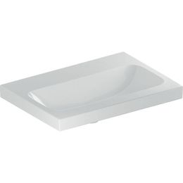 Geberit iCon light Waschtisch 501841007 60x42cm, ohne Hahnloch, ohne &Uuml;berlauf, wei&szlig;