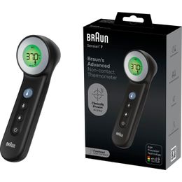 Braun Fieberthermometer "SensianTM 7 BNT400B", schwarz, Kunststoff, B:4cm H:16cm T:5cm, Temperaturmessgeräte, berührungsloses Stirnthermometer mit