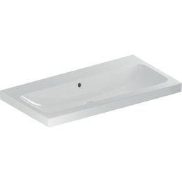 Geberit iCon light Waschtisch 501836003 90x48cm, ohne Hahnloch, mit &Uuml;berlauf, wei&szlig;