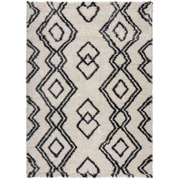 Hochflor-Teppich FLAIR RUGS, B:160cm H:40mm L:230cm, beige, Kunstfaser, Teppiche, "ATLAS", Berber Teppich