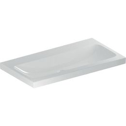 Geberit iCon light Waschtisch 501836007 90x48cm, ohne Hahnloch, ohne &Uuml;berlauf, wei&szlig;