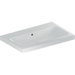 Geberit iCon light Waschtisch 501835003 70x48cm, ohne Hahnloch, mit &Uuml;berlauf, wei&szlig;