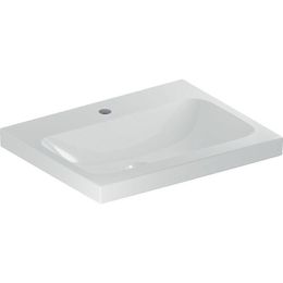Geberit iCon light Waschtisch 501834005 60x48cm, Hahnloch mittig, ohne &Uuml;berlauf, wei&szlig;
