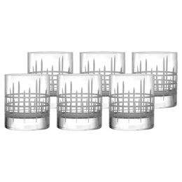 STÖLZLE Whiskyglas "Whiskybecher New York Bar Manhattan 320 ml 6er Set transparent", transparent, Trinkgefäße