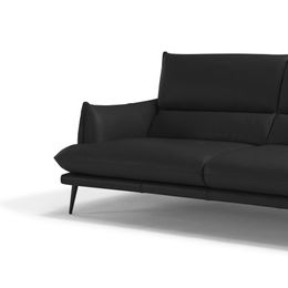 2,5-Sitzer Egoitaliano, B:210cm H:90cm T:95cm, schwarz, Leder, Sofas, "FUNNY, hochwertiges und aktuelles Design, bequeme R&uuml;ckenlehne", toller