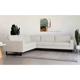 Ecksofa Home Affaire, B:290cm H:85cm T:250cm, beige, 90% Polyester, 10% Nylon, Wohnzimmer, Sofas, "Pinto, XXL, 250/290 cm, langer Schenkel,
