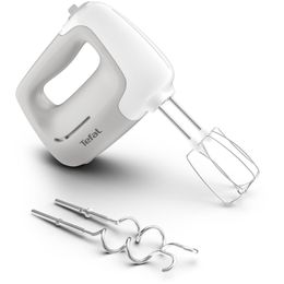Tefal Handmixer "Prep'Mix", B:11,4cm H:21,7cm T:21cm, grau, Mixer, 5 Geschwindigkeiten, 2 Schneebesen + 2 Knethaken aus Edelstahl, HT450B