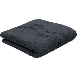 Duschtuch Ross, B:75cm L:140cm, grau, Frottier, Baumwolle, Handt&uuml;cher, "Cashmere feeling", 100% Baumwolle, mit Wellen-Bord&uuml;re, gro&szlig;e Farbauswahl