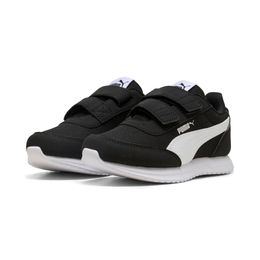 Puma M&auml;dchen Sneaker "R78 LIGHTWIND V PS", Gr. 35, schwarz-wei&szlig;, Textil, mehrfarbig, Schuhe