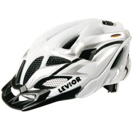 Levior Fahrradhelm "Opus Visor", M Kopfumfang: 52cm - 58cm, wei&szlig;, Helme