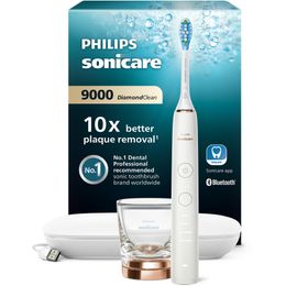Elektrische Zahnbürste "DiamondClean 9000 HX9911", rosa, PHILIPS SONICARE, Kunststoff, B:17,4cm H:25,2cm T:11,1cm, Elektrozahnbürsten, mit