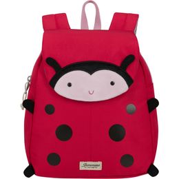 Samsonite Kinder Kinderrucksack "Happy Sammies ECO, S, Ladybug Lally", rot, Polyester, Rucksäcke, Kindergartenrucksack Kinderfreizeitrucksack