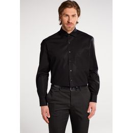 Eterna Herren Langarmhemd "COMFORT FIT"schwarz, Gr. 52, Popeline, 100% Baumwolle, Hemden, NON IRON (b&uuml;gelfrei)
