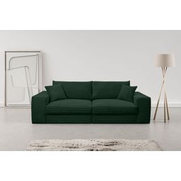 Big-Sofa WERK2, B:246cm H:82cm T:105cm, grün, 90% Polyester, 10% Nylon, Sofas, "Rozzana Mega Sofa mit viel Platz, aktuelle Bezüge. Breite 246cm", mit