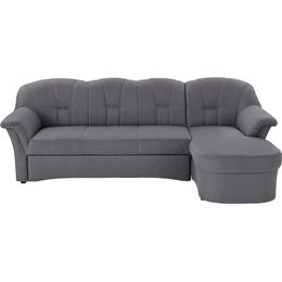 Ecksofa DOMO collection, B:235cm H:84cm T:140cm, grau, Kunstleder SOFTLUX;Luxus-Microfaser (100% Polyester);Struktur ( 90% Polyester, 10%