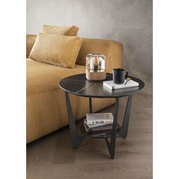 Couchtisch PAROLI, B:60cm H:42cm T:60cm, schwarz, Wohnzimmer, Tische