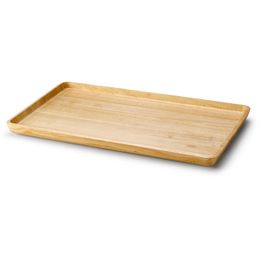 CONTINENTA Tablett, B/L: 32cm x 53cm, braun, Tabletts, rechteckig, Gummibaum 53x32x3cm