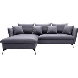 Ecksofa OTTO HOME, B:258cm H:91cm, schwarz, 100% Polyester;PU-Schaum und Nosag-Federung.;Federung Ottoman : 12 x Feder Type B 1650mm;Ferderung 2