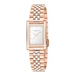 Damen Quarzuhr "Classic Square", rosa, Liebeskind Berlin, Armbanduhren, Armbanduhr, Damenuhr, Edelstahlarmband, analog