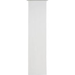 G&ouml;zze Schiebegardine G&Ouml;ZZE, B:60cm H:245cm, wei&szlig;, Polyester, Wohnzimmer, Gardinen, "Linus Schiebevorhang", HxB: 245x60, Uni Panamagewebe, inkl. Zubeh&ouml;r