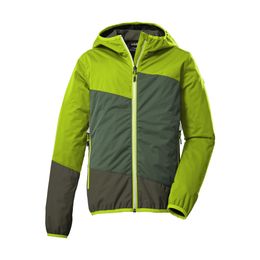 Killtec Jungen Outdoorjacke "KOS 223 BYS JCKT", gr&uuml;n, Gr. 116, Oberstoff: 100% Polyester, Jacken, Wind- und wasserdichte Kinderjacke, verpackbar,