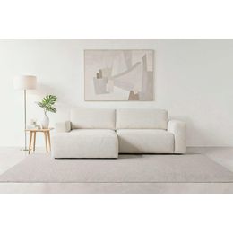 Schlafsofa Home Affaire, B:250cm H:82cm T:143cmnatur, 94% Polyester, 6% Nylon, Sofas, "Noord Schlafecksofa, Breite 250 cm", Cord, Struktur, Webstoff,
