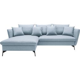Ecksofa OTTO HOME, B:258cm H:91cm, grau, 100% Polyester;PU-Schaum und Nosag-Federung.;Federung Ottoman : 12 x Feder Type B 1650mm;Ferderung 2 Sitzer: