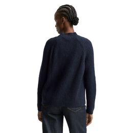 Damen Strickpullover, blau, Gr. XL, Tom Tailor Denim, meliert, Rippstrick, Obermaterial: 62% Polyacryl, 25% Polyester, 10% Baumwolle, 3% sonstige
