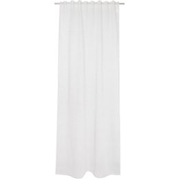 Vorhang Tom Tailor HOME, B:130cm H:250cm, grau, Polyester, Wohnzimmer, Gardinen, "Natural Stripe", transparent