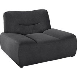 Sessel DOMO collection, B:122cm H:81cm T:109cm, grau, Wohnzimmer, Sessel, "Cesena modern, elegante flache Armlehnen, komfortabel"