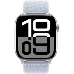 Apple Smartwatch "Watch Series 10 Aluminium", 46, Cellular, One-Size, Sport Loop, silber, Smartwatches