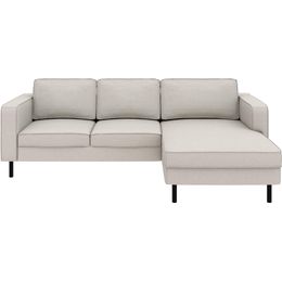Ecksofa Trendmanufaktur, B:232cm H:81cm T:161cm, grau, 100% Polyester, Wohnzimmer, Sofas, "Watkins, Couch wahlweise mit Schlaffunktion & Bettkasten,