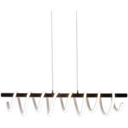 Näve NÄVE LED Pendelleuchte "Belleza", H: 150cm, 1 Stk., schwarz, Leuchten, 3 Stufen dimmbar über Wandschalter, schwarz/weiß, Effizienzklasse: F
