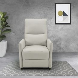 Relaxsessel Inosign, B:69cm T:90,5cm, beige, Wohnzimmer, Sessel, "CURRIE, mit Liegefunktion, Webstoff-Bezug, Federkern", Ruhe-Sessel, Lese-Sessel,