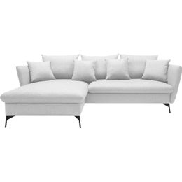 Ecksofa OTTO HOME, B:258cm H:91cm, beige, 100% Polyester;PU-Schaum und Nosag-Federung.;Federung Ottoman : 12 x Feder Type B 1650mm;Ferderung 2