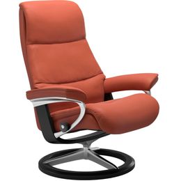 Relaxsessel stressless, B:82cm H:109cm T:81cm, rot, Leder BATICK: BATICK ist ein leicht korrigiertes, durchgef&auml;rbtes und genarbtes M&ouml;belleder, bei