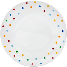 Van Well Speiseteller "Capri", 27cm, bunt, Speiseteller, sp&uuml;lmaschinen- und mikrowellengeeignet, Porzellan, &Oslash; 27 cm