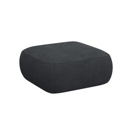 Pouf FLEXLUX, B:91cm H:46cm T:91cm, grau, Poufs, "Torino, rund, bodennah, Sitzhocker, Polsterhocker", Modernes, organisches Hocker-Design,