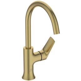 Ideal Standard La Dolce Vita Waschtischarmatur BD658A2 hoher Auslauf, ohne Ablaufgarnitur, brushed gold