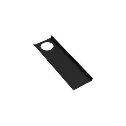 HEWI Ablage 950.13.0016DC 102x360mm, schwarz tiefmatt, Loch links