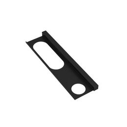 HEWI Waschtischprofil 950.13.0006SC 470mm, mit Ablage 360x102mm, dunkelgrau perlglimmer tiefmatt, Loch rechts